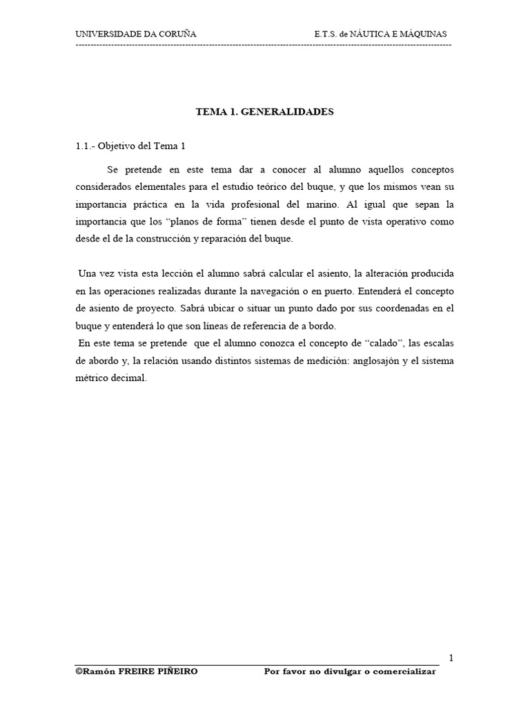 Teoria Del Buque | PDF | Buques | Envío