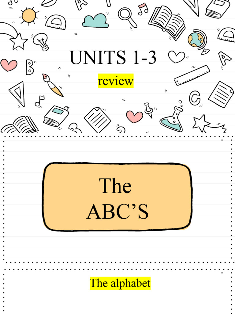 Units 1-3 - Review 1 - Part 1 Bas 201 | PDF | Linguistics | Syntax