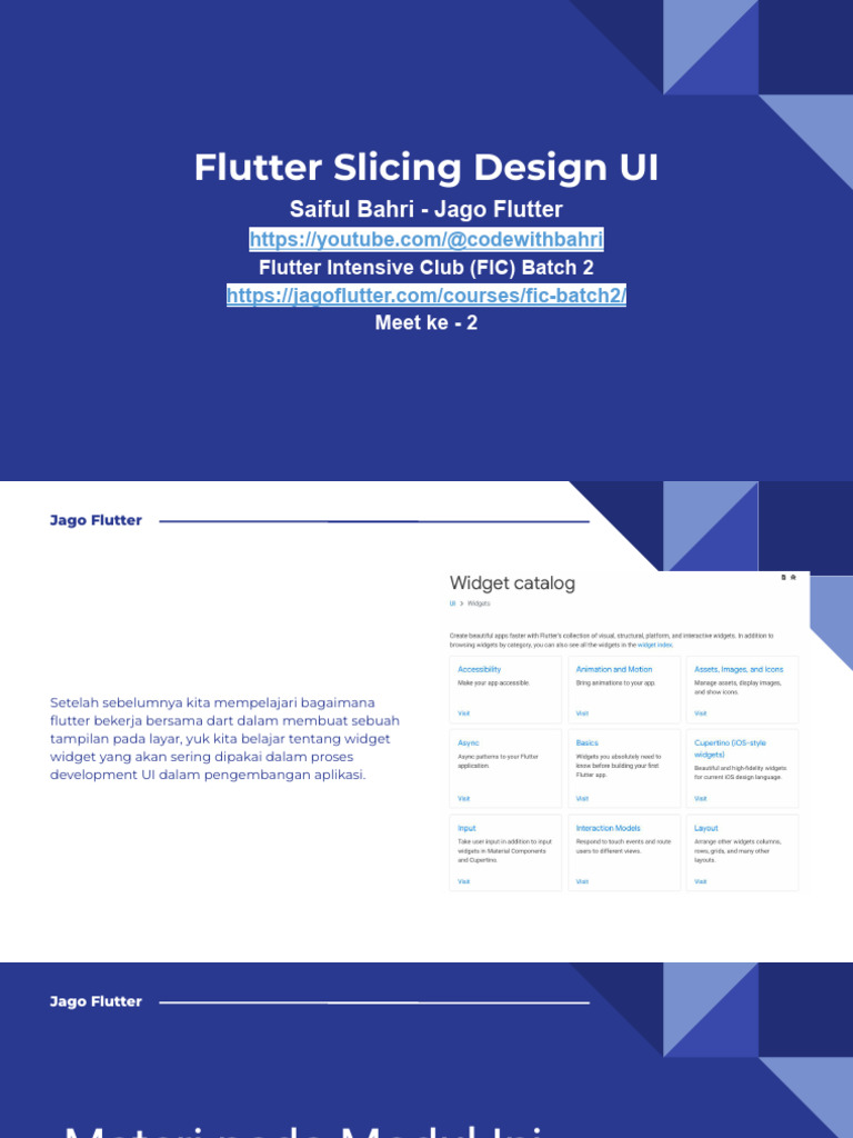 Flutter Slicing UI Design | PDF