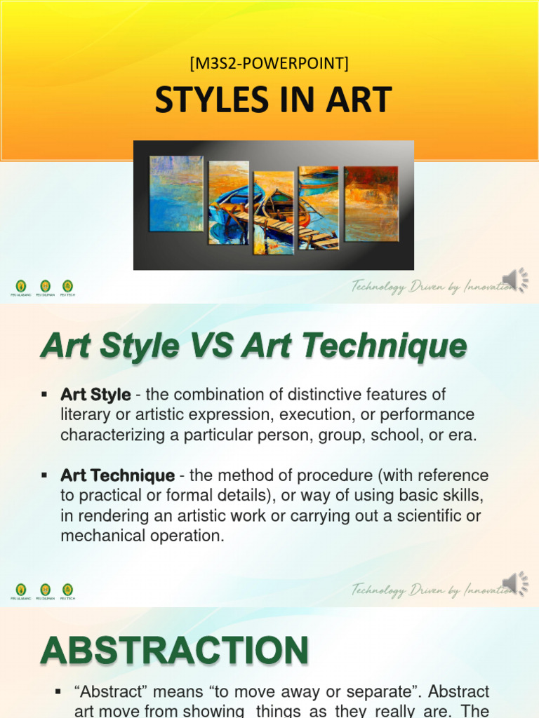 (M3S2-POWERPOINT) Styles in Art | PDF | Art