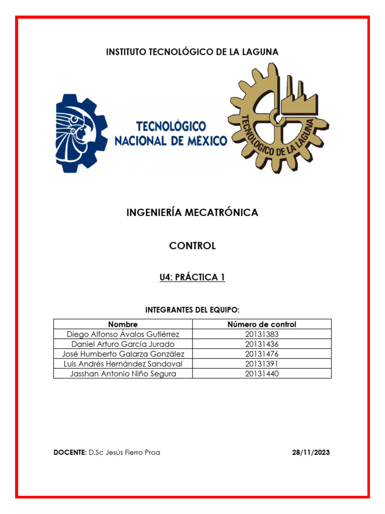 U4 Practica 1 Control Itl | PDF