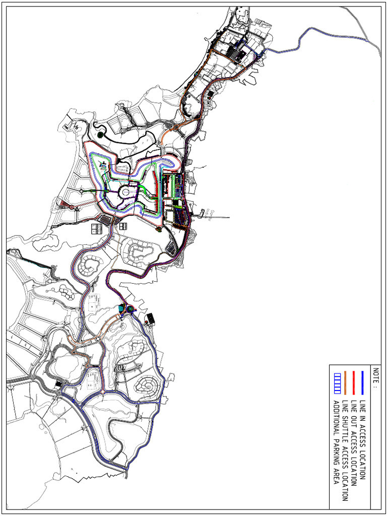 Layout Flow and Crowd Control Mandalika - GP - 01 - A0 Scale 6500mtr | PDF