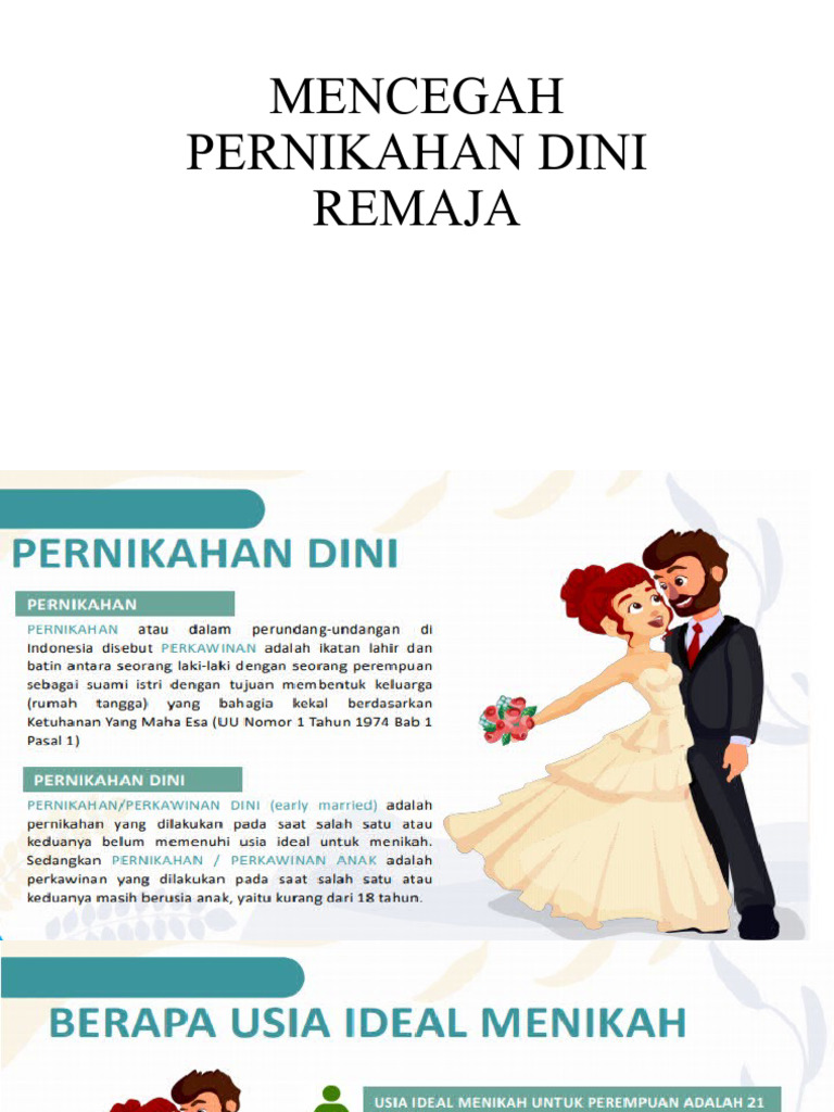 Mencegah Pernikahan Dini Remaja | PDF