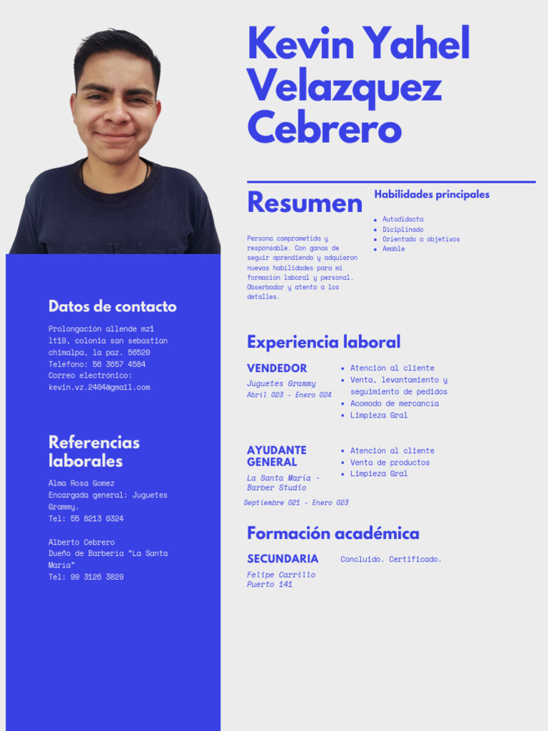 CV Kevin Velazquez | PDF