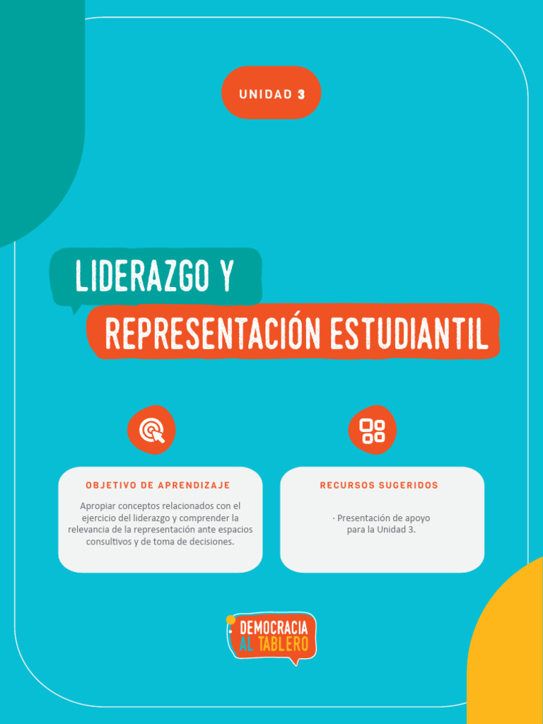 Unidad 3. Liderazgo y Representacion Estudiantil. | PDF | Liderazgo ...
