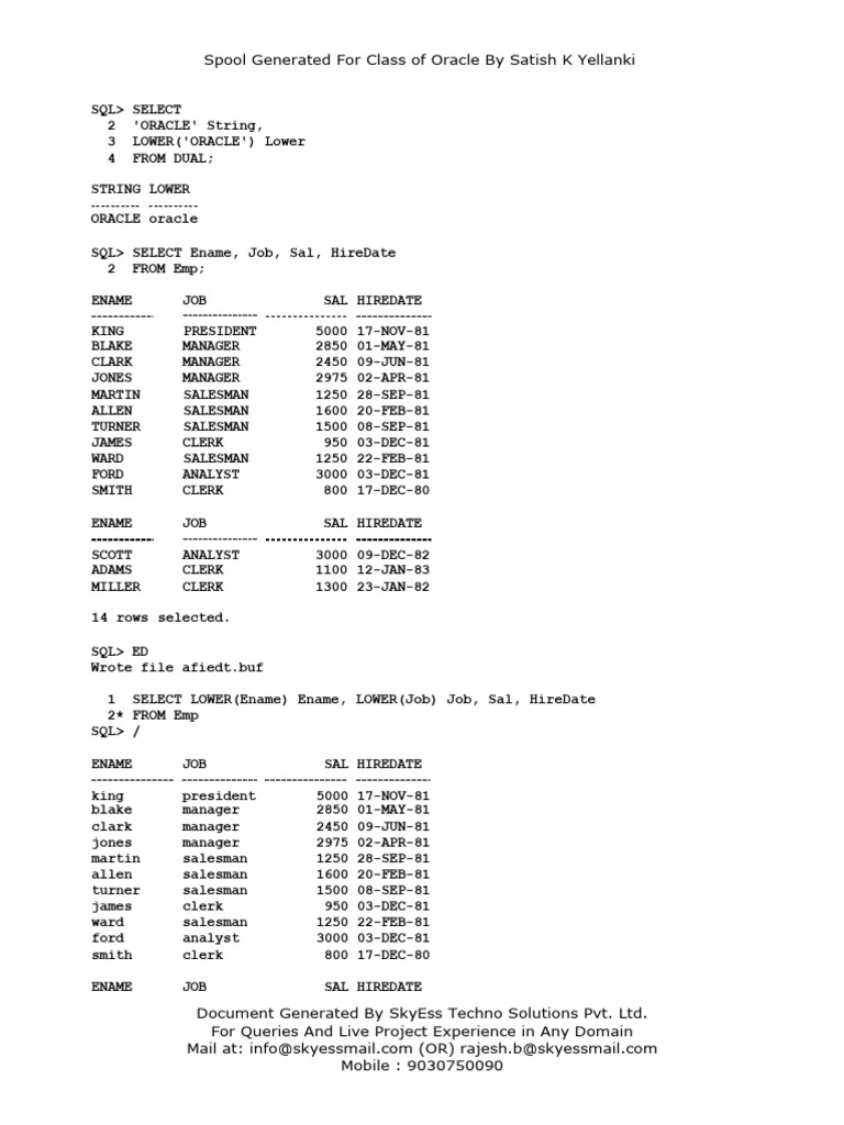 03-sqlfunctions | PDF | Databases | Computer Programming