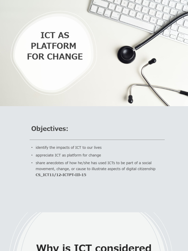 Ict As Platform For Change | PDF | Information Technology | Information ...