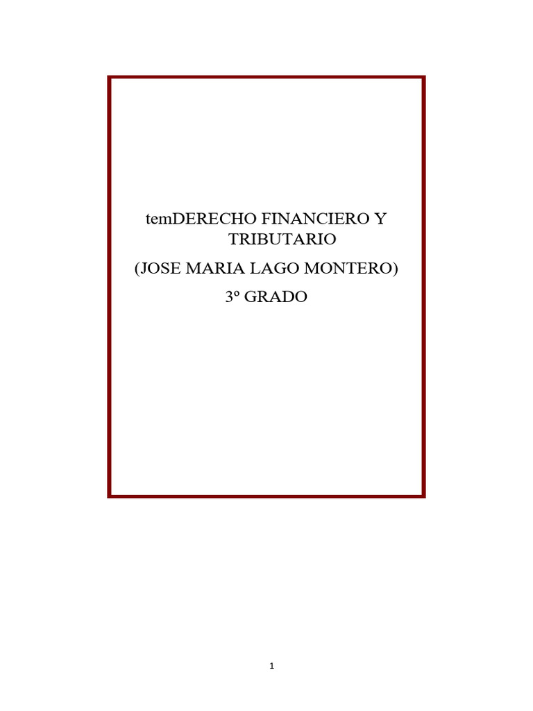 Fin y Trib | PDF | Impuestos | Contabilidad