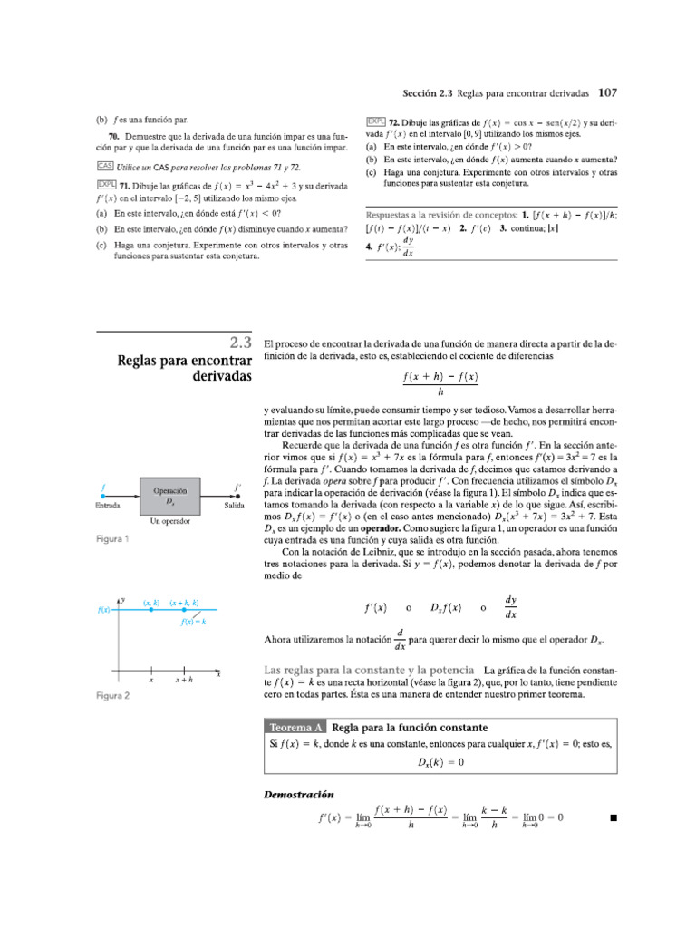 Reglas de Derivación | PDF