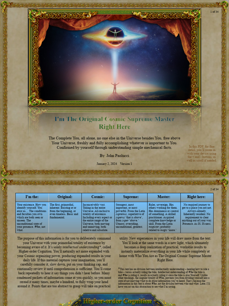 Cosmic Supreme Mastery Explained | PDF | Space | Universe