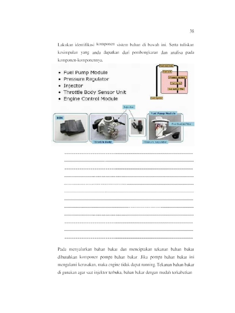 Job Sheet Pertemuan Minggu 15 (Pemeriksaan Komponen PGM FI) | PDF