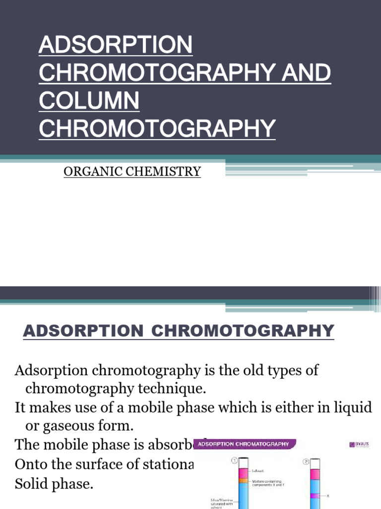 Adsorption Chromatography Techniques | PDF | Wellness | Science ...