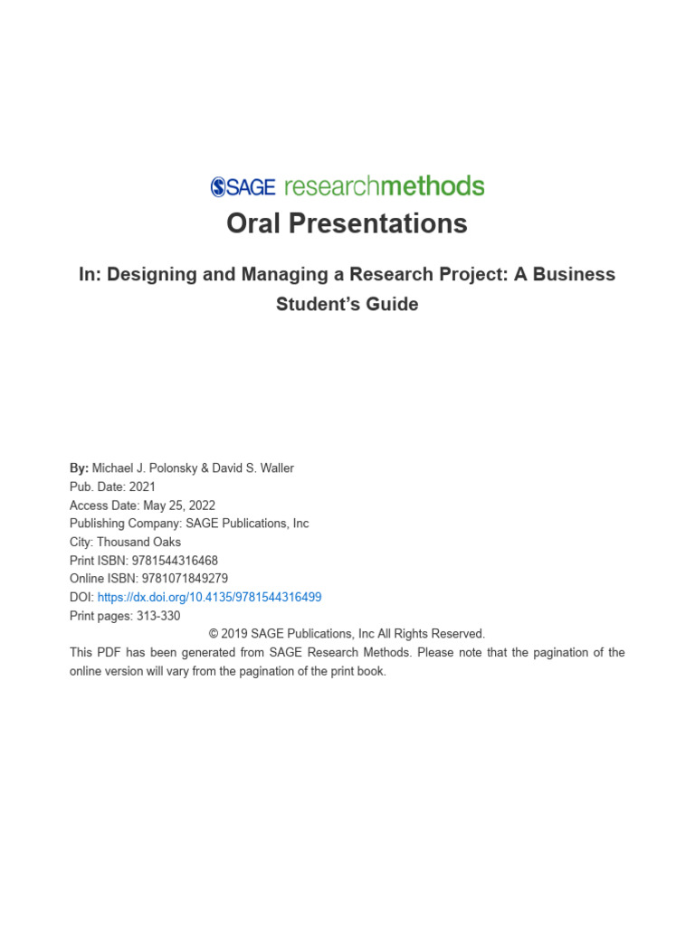 Chapter 14 - Oral Presentations | PDF | Public Speaking | Microsoft Power Point