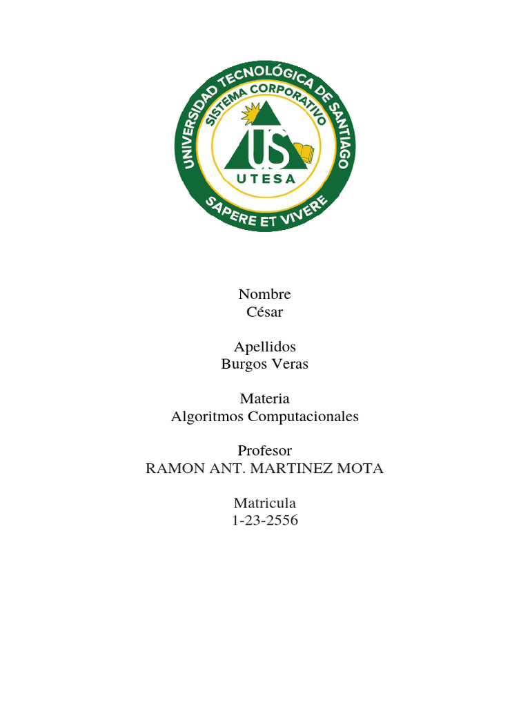 Algoritmos Computacionales Pdf Almacenamiento De Datos De La Computadora Disco Compacto