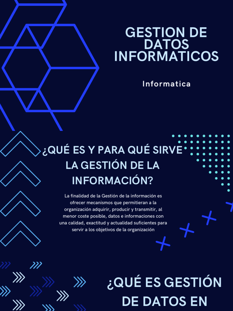 Gestión de datos informatico | PDF | Informática | Business