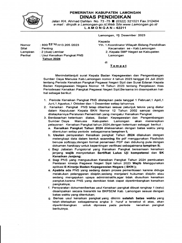 Se KP Tahun 2024 | PDF