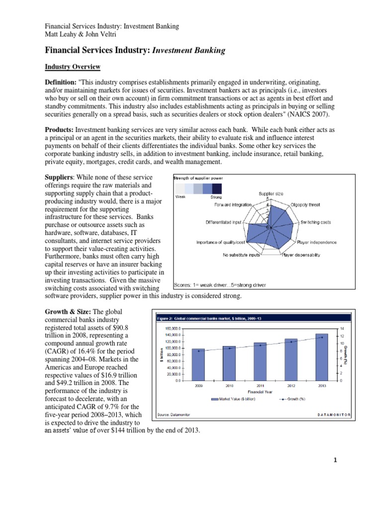 Industry Brief 2 | PDF | Investment Banking | Banks