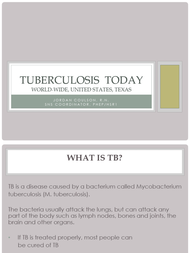 Tuberculosis Best Practices Presentation | PDF | Tuberculosis | Mycobacterium Tuberculosis