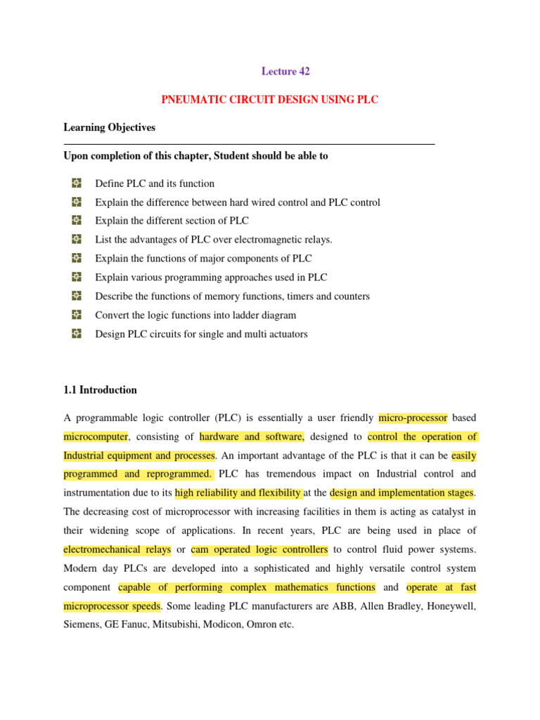 Learning Objectives Upon Completion of This Chapter, Student Should Be ...