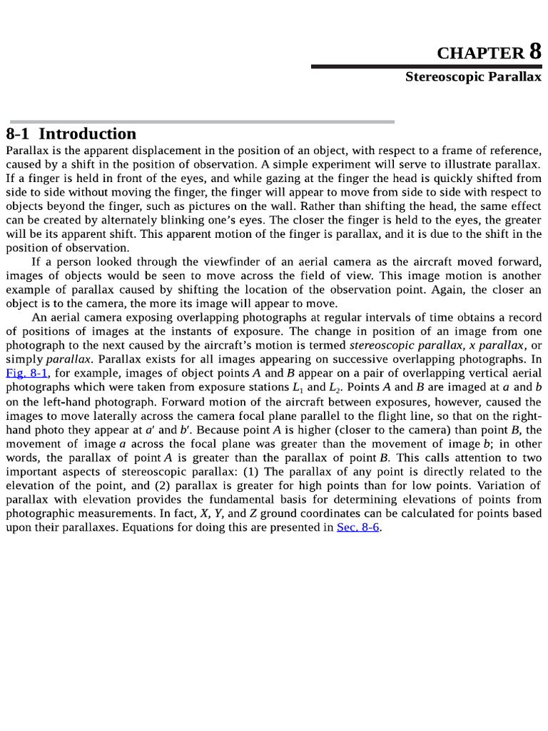 Stereoscopic Parallax | PDF