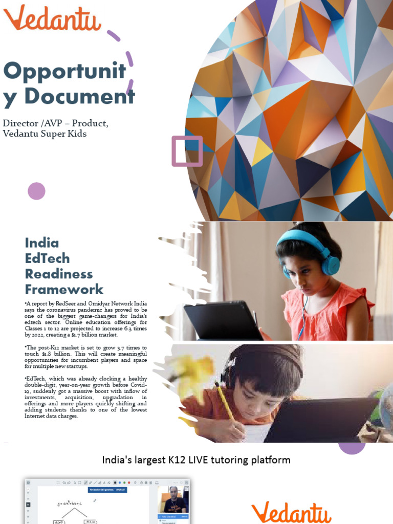 Opportunity Document - Vedantu - Director or AVP Product Management ...