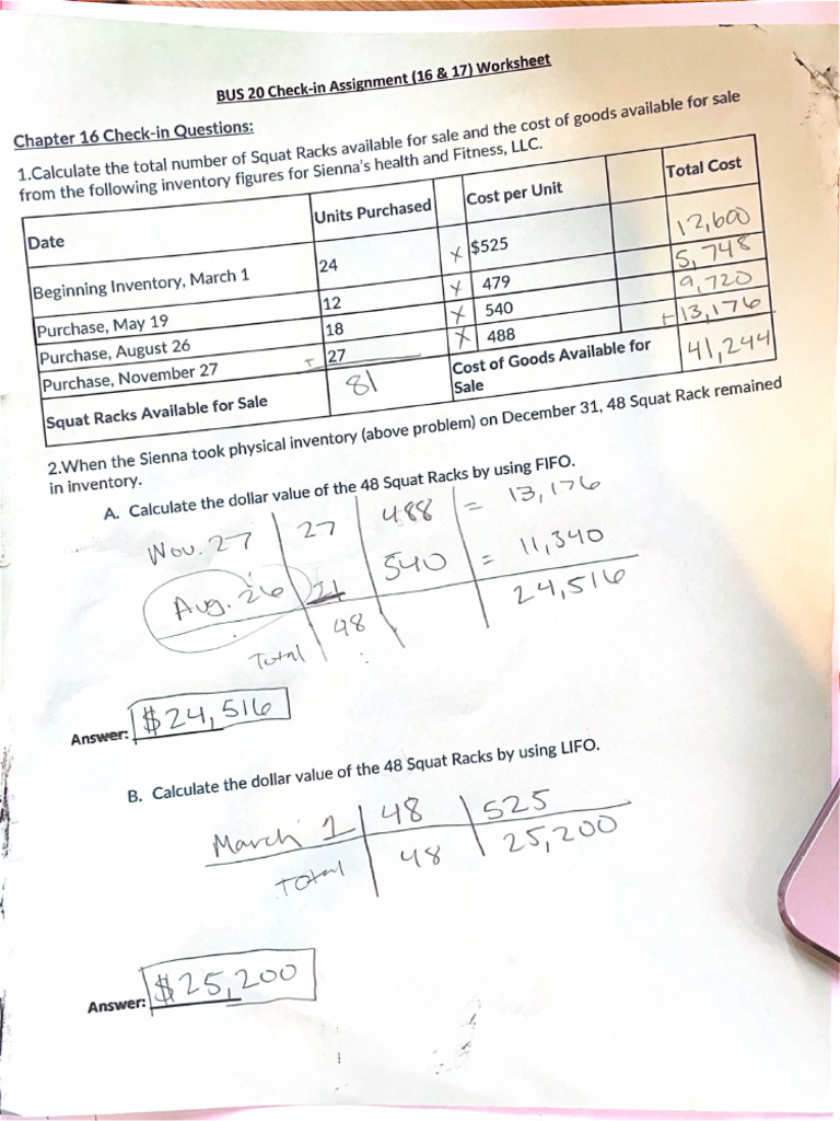 Chapter 16&17 HW | PDF
