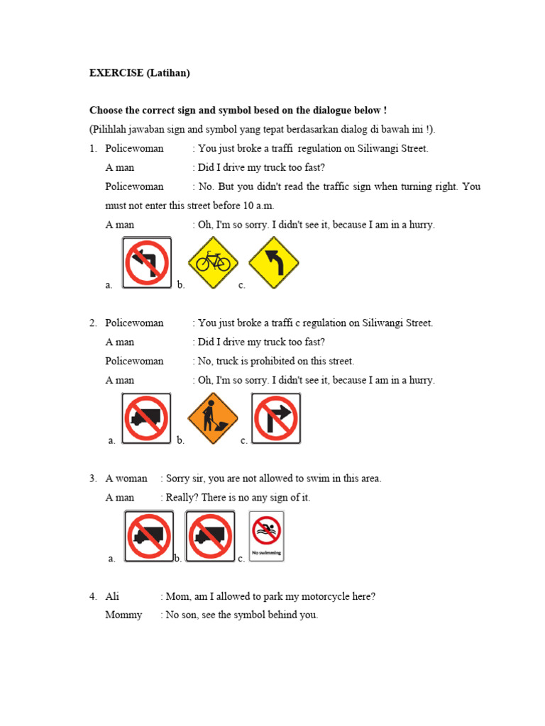 Exercise Sign-Symbol | PDF