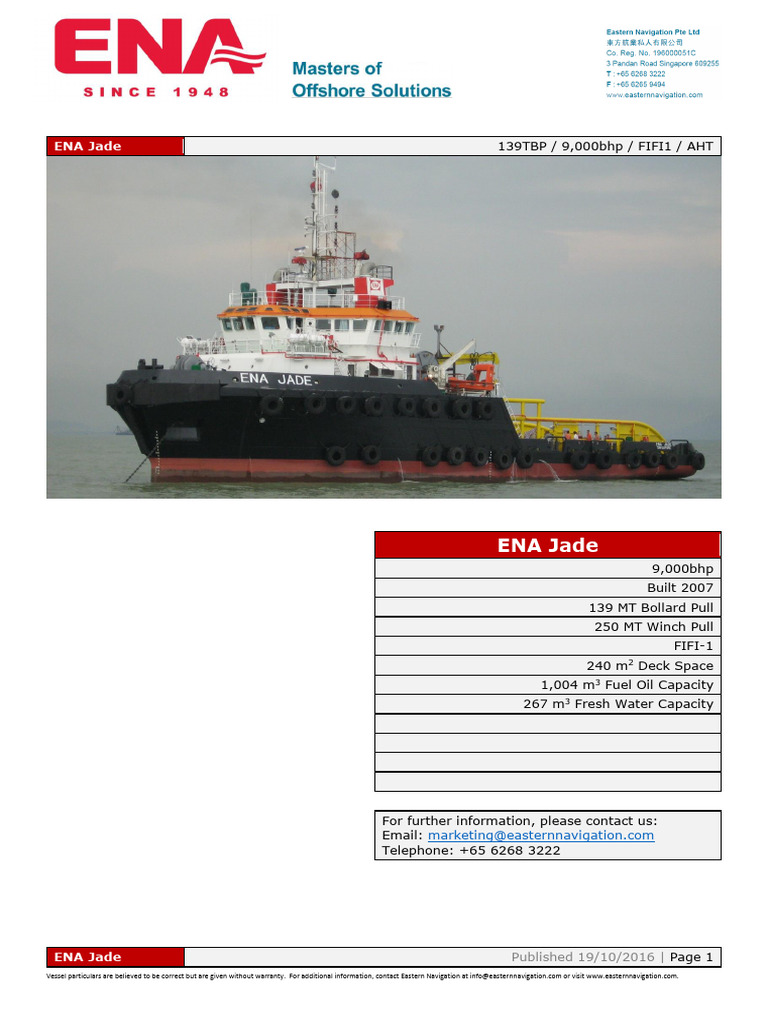 Specs ENA Jade | Download Free PDF | Anchor | Watercraft