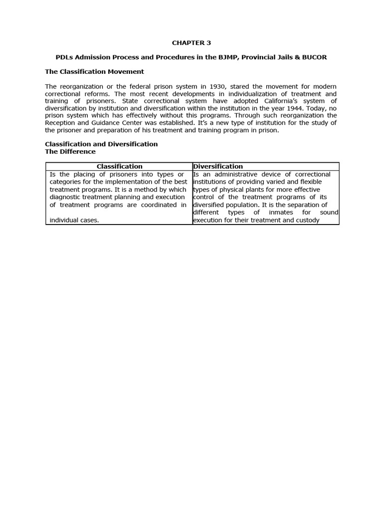 Chapter 3 | PDF | Prison | Detention (Imprisonment)