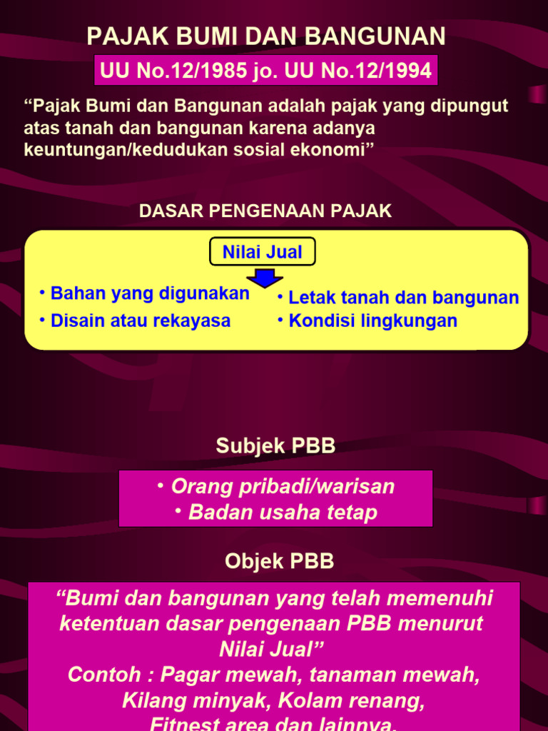 Bab 4a.2. Pajak (PBB) | PDF
