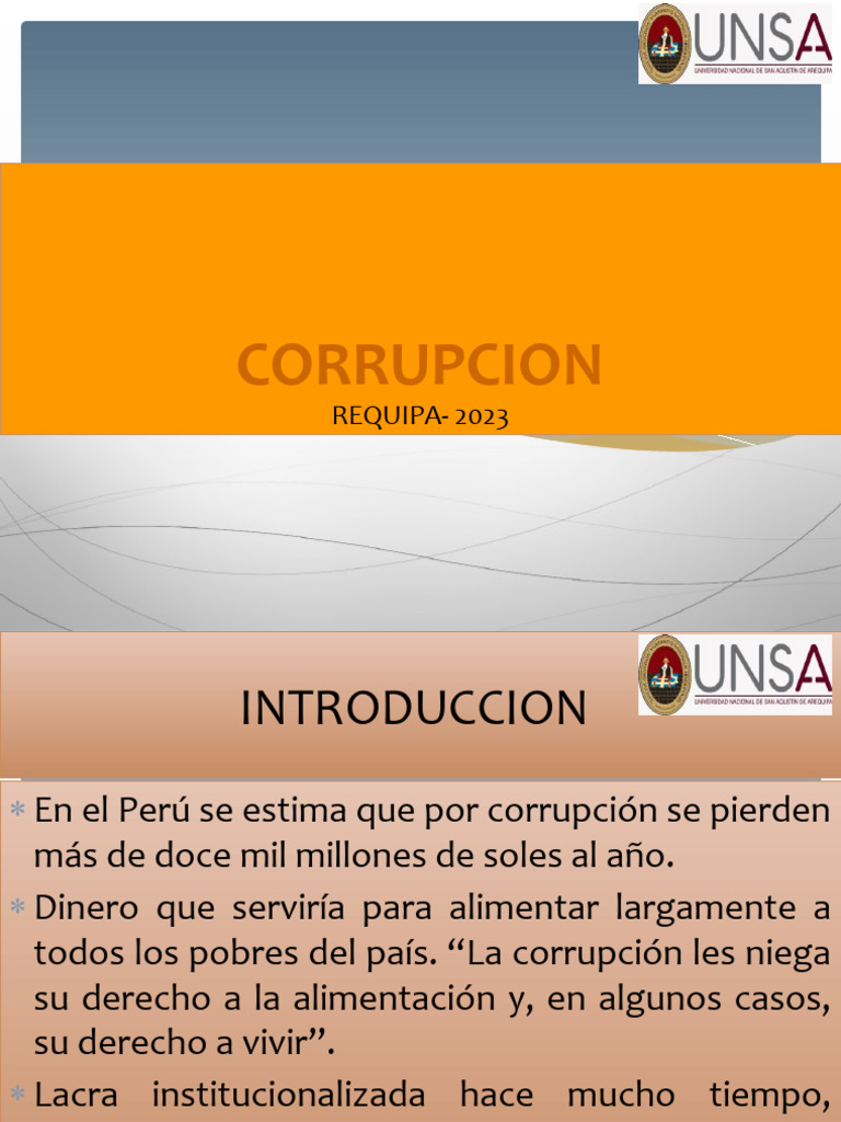CORRUPCION | PDF | Corrupción política | Soborno