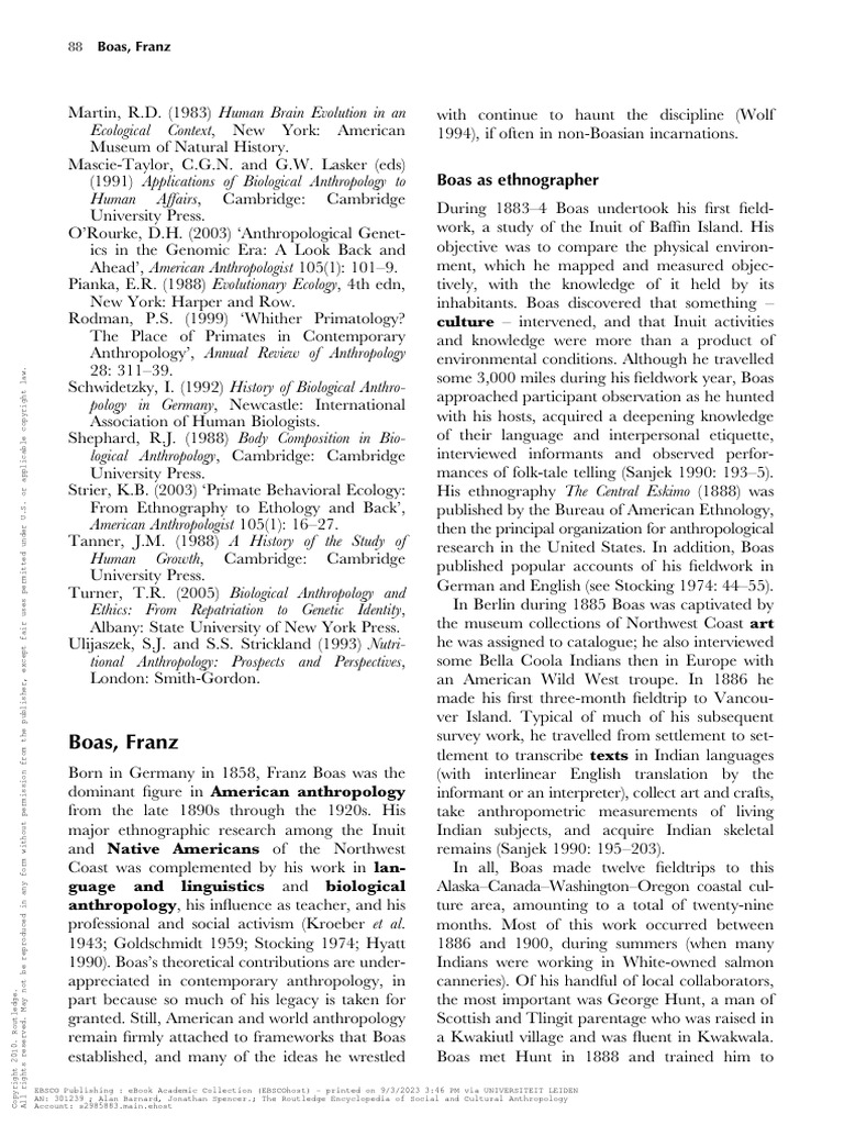 Boas, Franz | PDF | Franz Boas | Anthropology