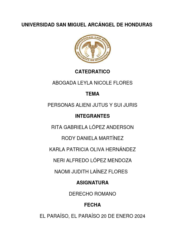 Derecho A Romano Exposición | PDF | Familia | Roma antigua