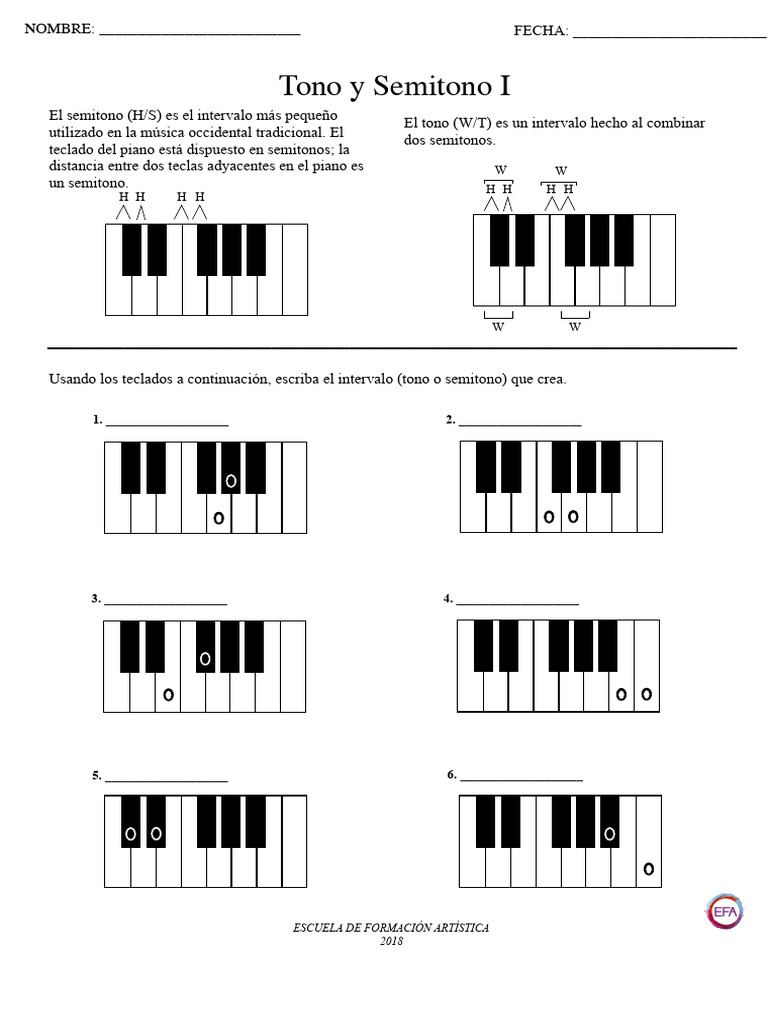 Guía de Intervalos Musicales | PDF