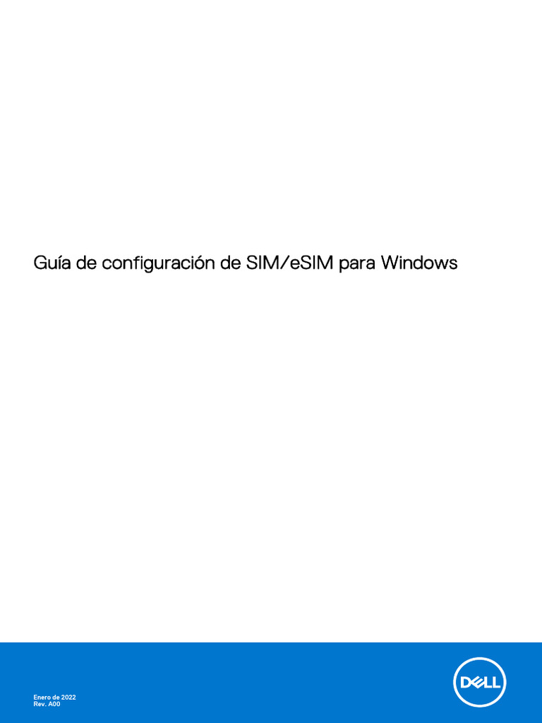Configuración de SIM/eSIM en Windows | PDF | Teléfonos móviles | Red de ...
