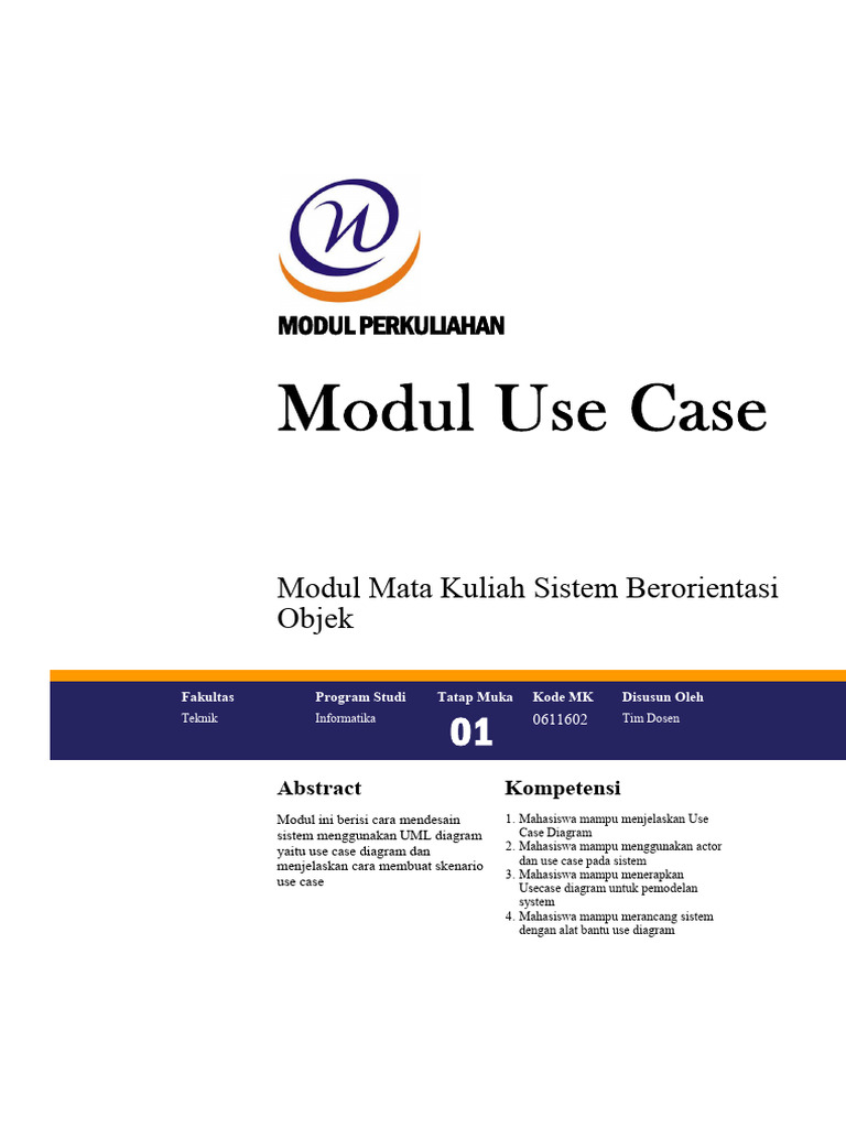 Modul 1 Diagram Use Case | PDF
