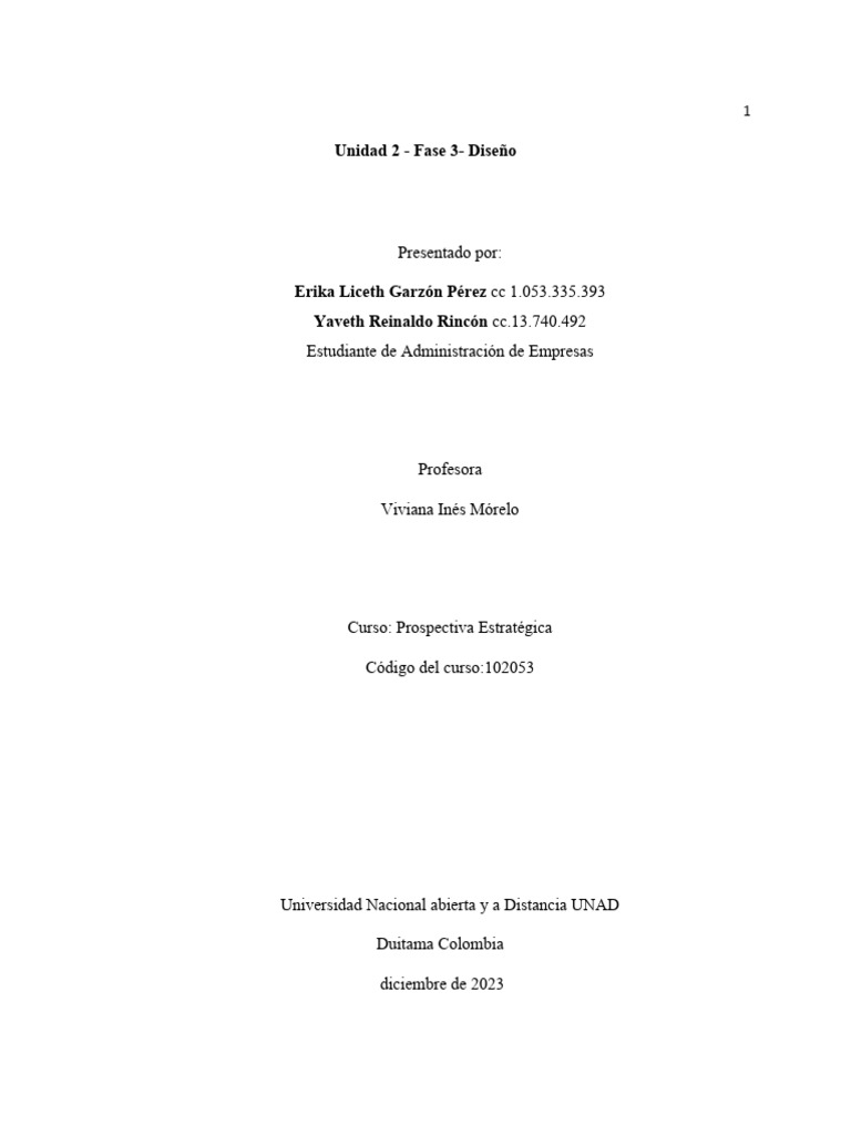 Unidad 3 - Fase 3 - Diseño Grupal | PDF | Marketing | Business