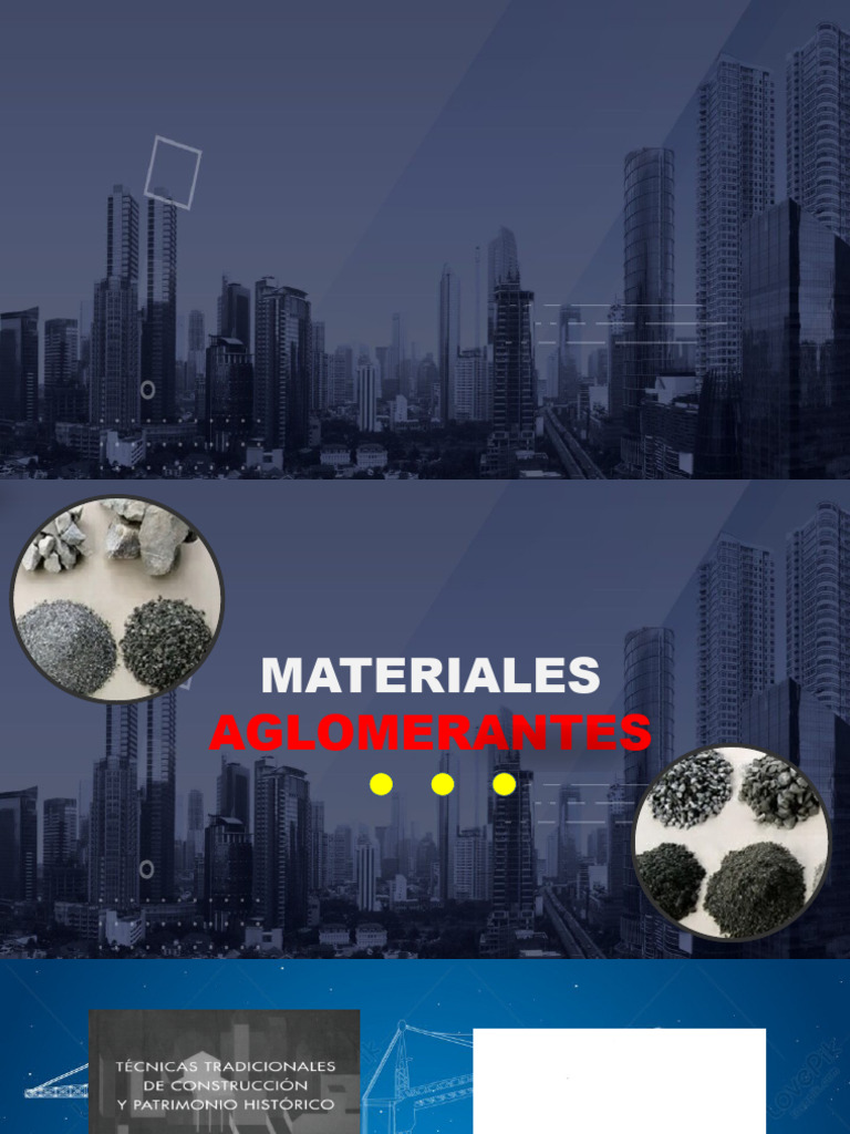 AGLOMERANTES | PDF | Cemento | Mortero (Albañilería)