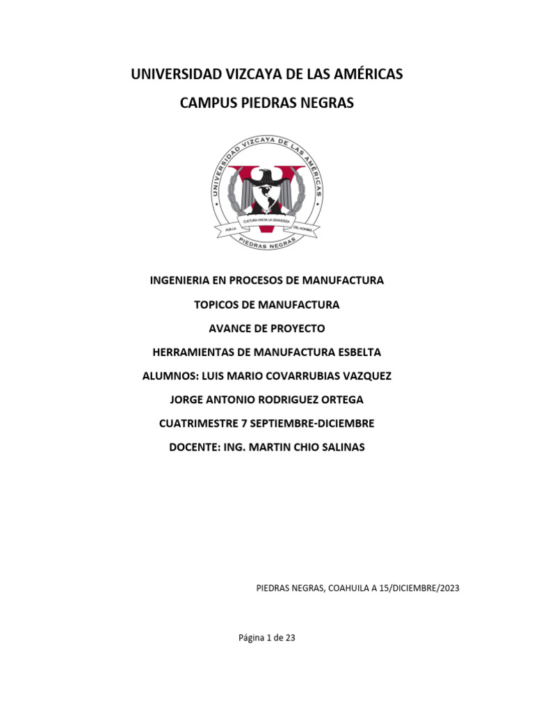 Avance 2 | PDF | Producción y fabricación | Procesos de negocio