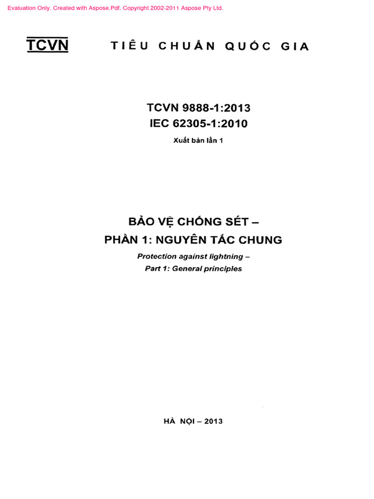 TCVN 9888-1-2013 Bao Ve Chong Set - Nguyen Tac Chung | PDF