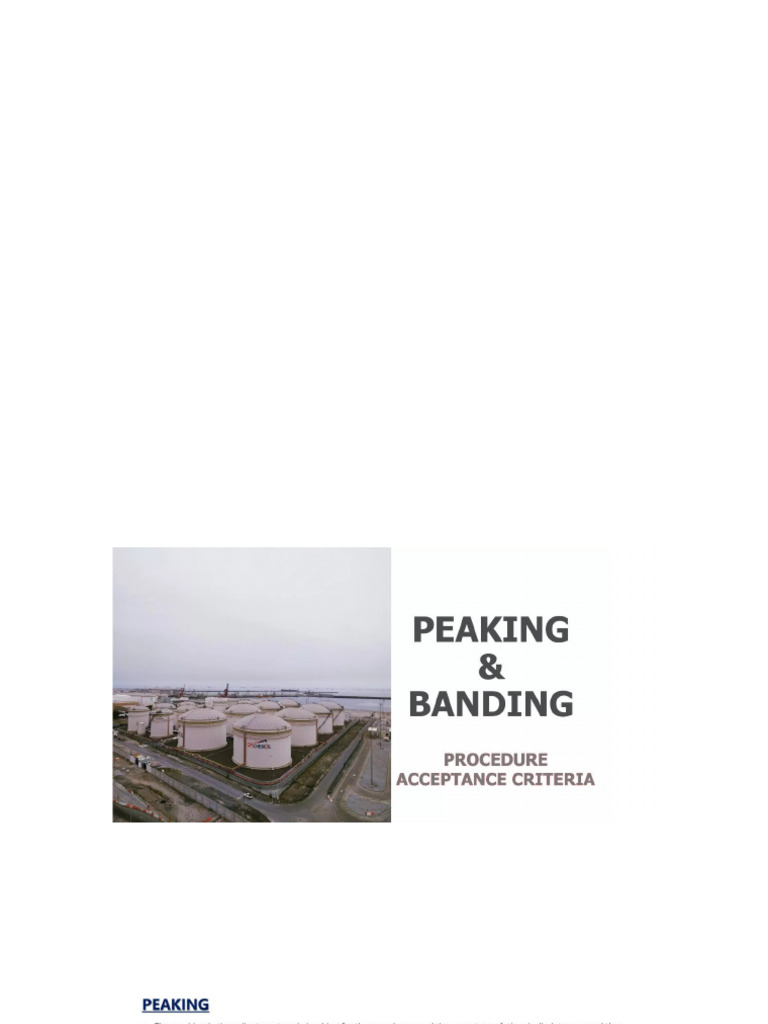 Peaking and Banding | PDF
