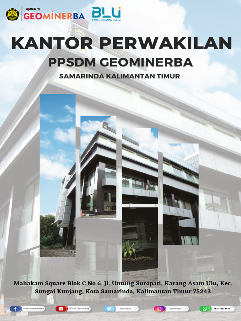 Flayer Offline Jadwal Kantor Perwakilan PPSDM Geominerba Samarinda 2024 | PDF