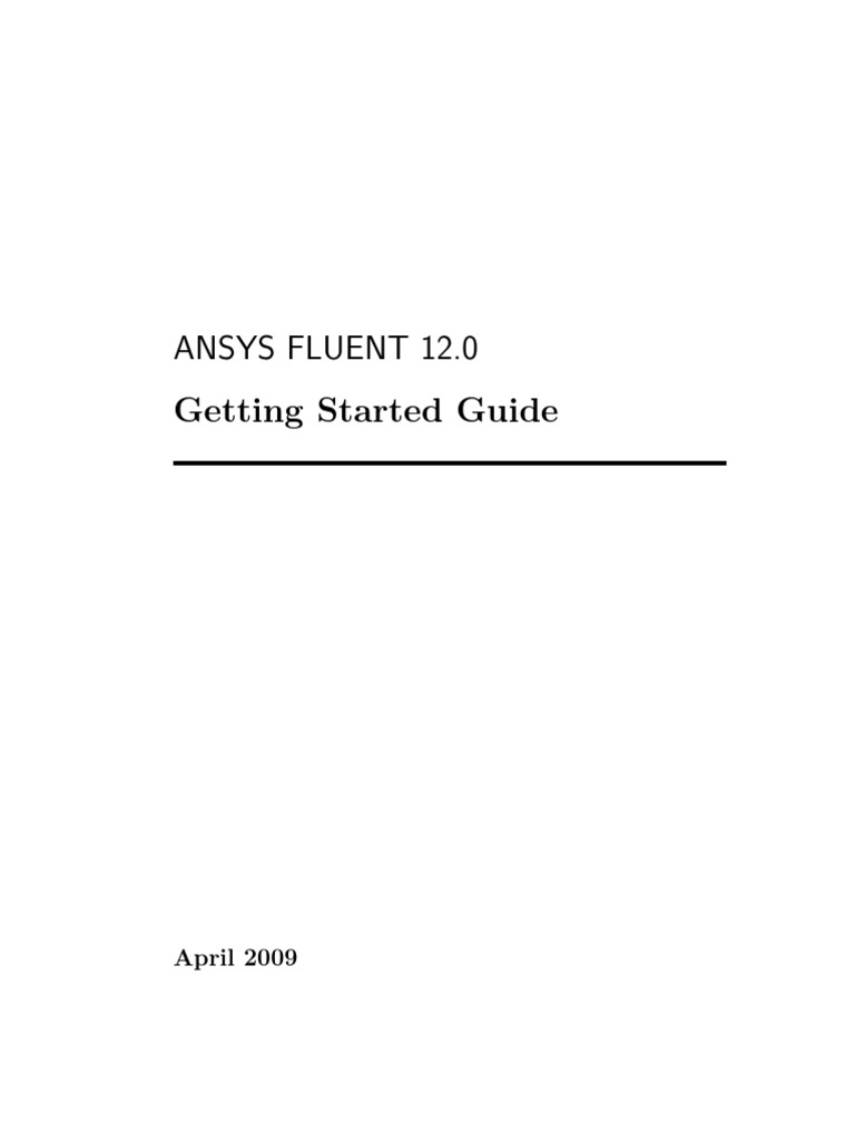 Ansys Fluent | PDF