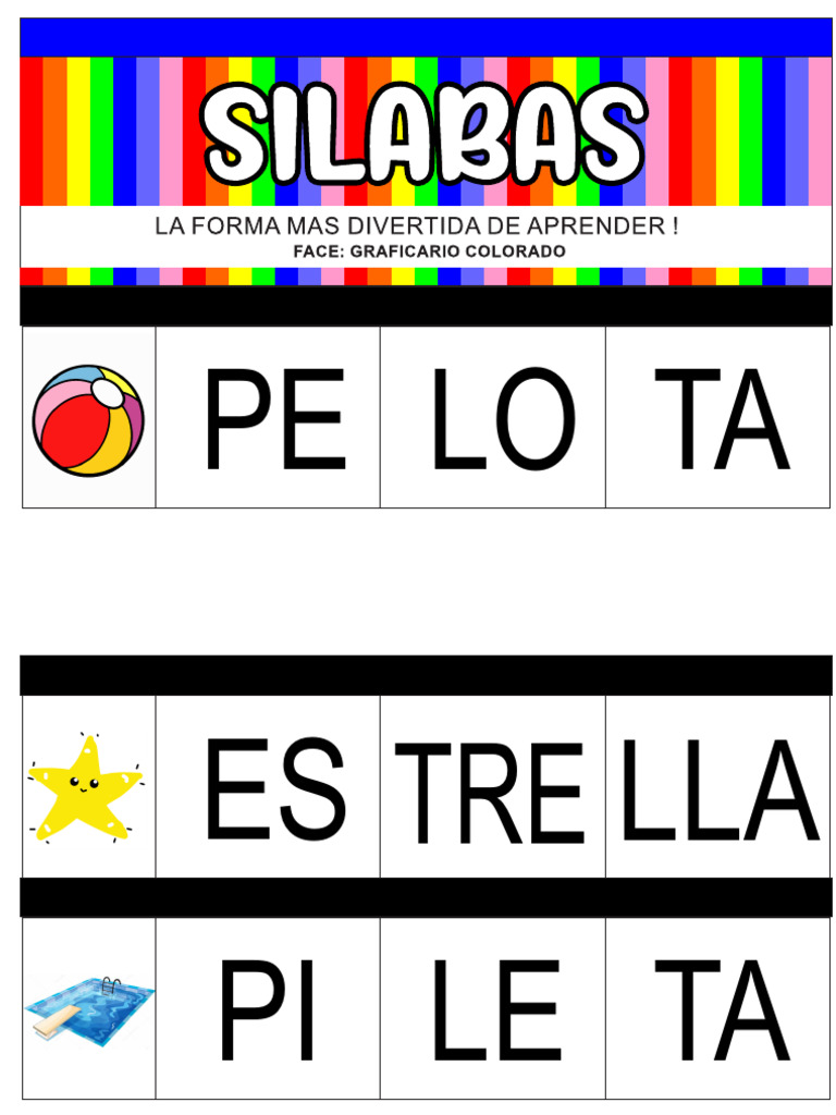 Silabas de 3 | PDF