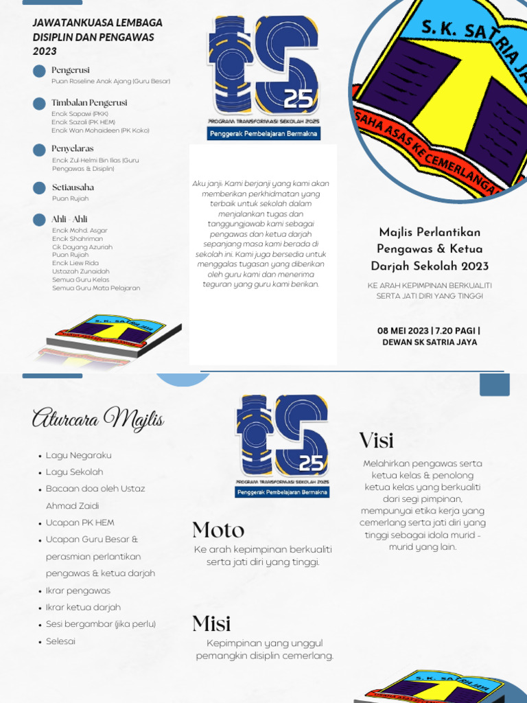 Pamplet Majlis Perlantikan Pengawas | PDF