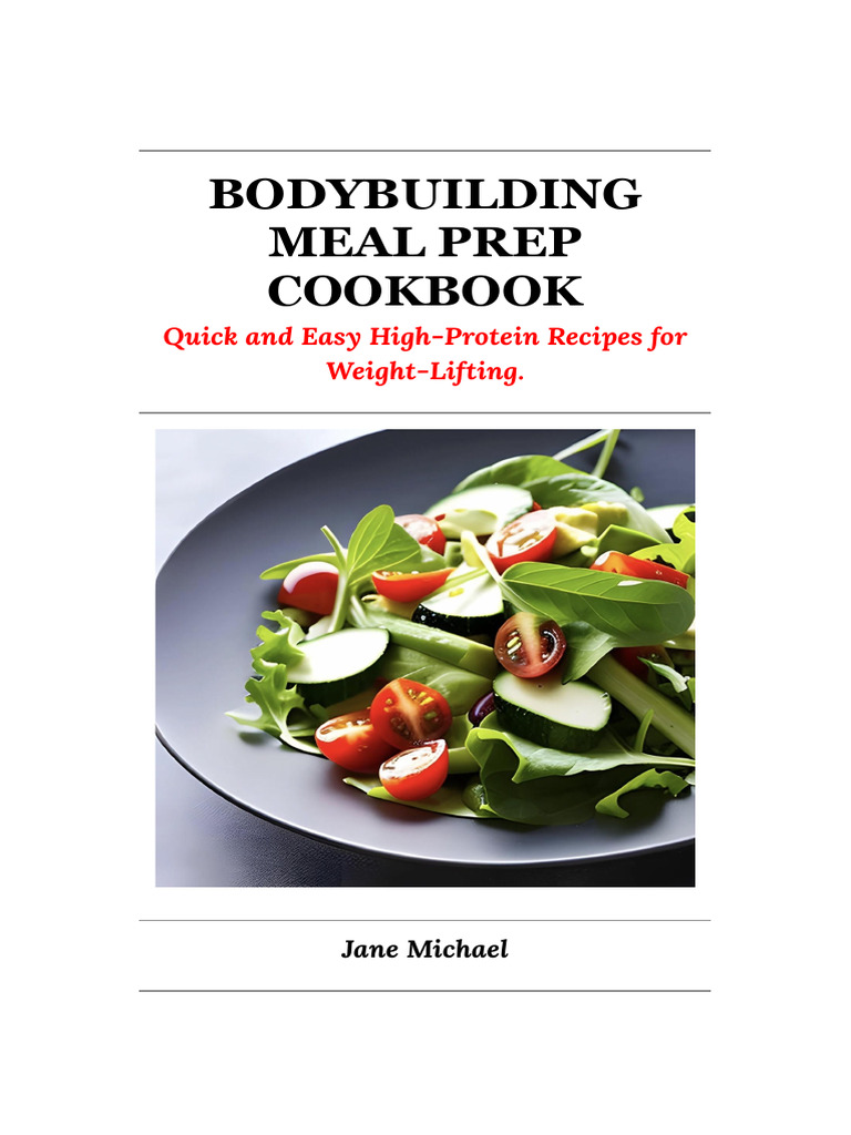 BODYBUILDING Meal Prep Cookbook | PDF