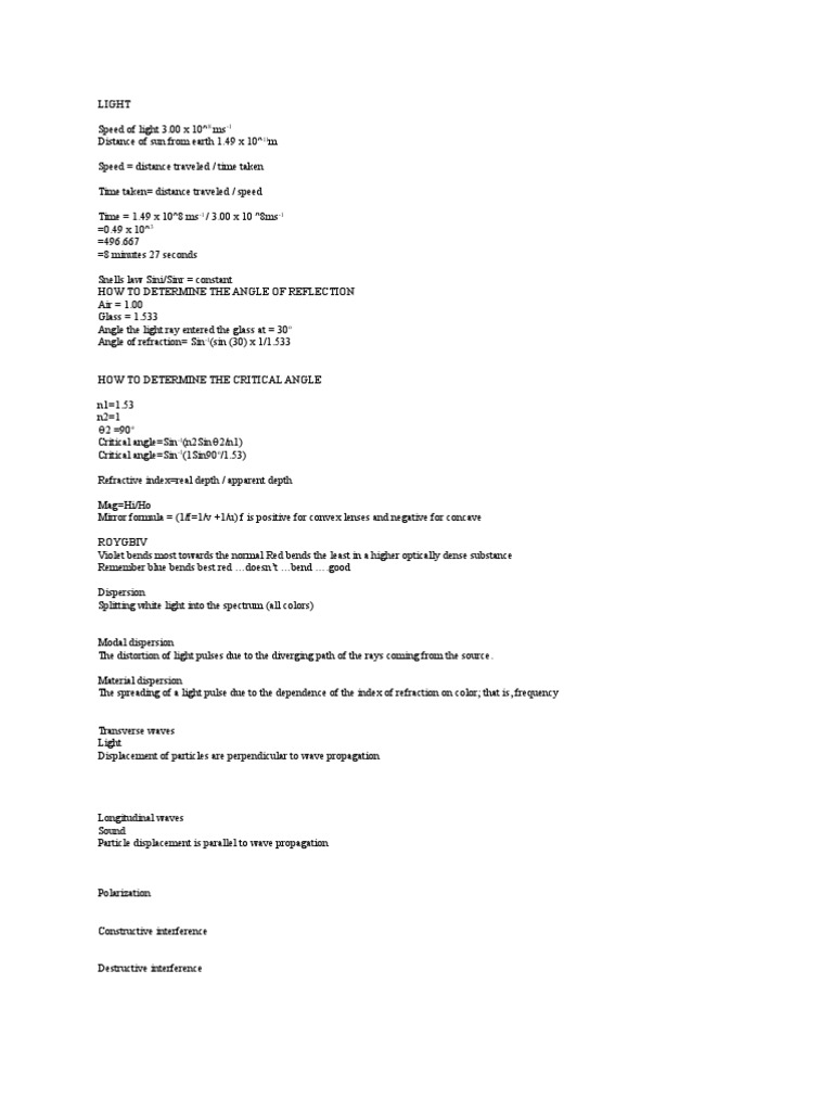 Physics Exam Cheat Sheet | PDF | Nuclear Reactor | Nuclear Fission