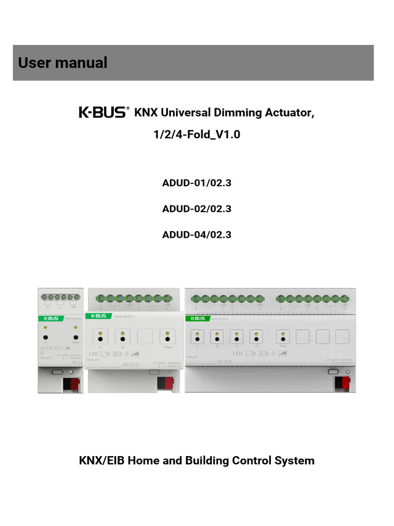 Universal Dimming KNX | PDF | Parameter (Computer Programming) | Function (Mathematics)