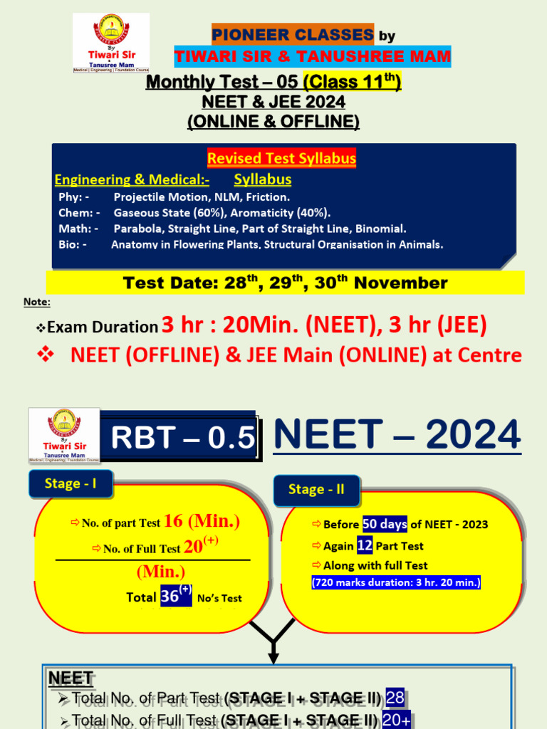 Monthly Test Schedule Class XI (Nov) | PDF | Schools | Standardized Tests Monthly Test Schedule Class XI (Nov) | PDF | Schools | Standardized Tests