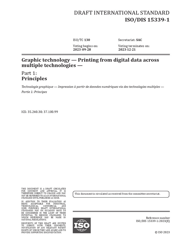 Iso Dis 15339-1 (E) | PDF | Color | International Organization For ...
